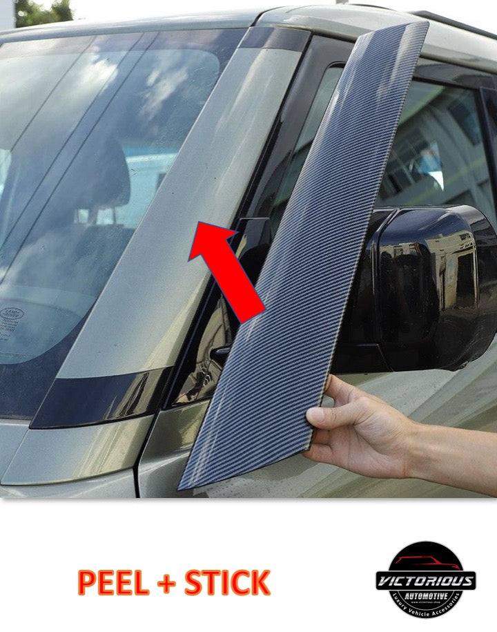 Carbon Fibre Pillar Front Windshield Trim For Land Rover Defender L663 ...
