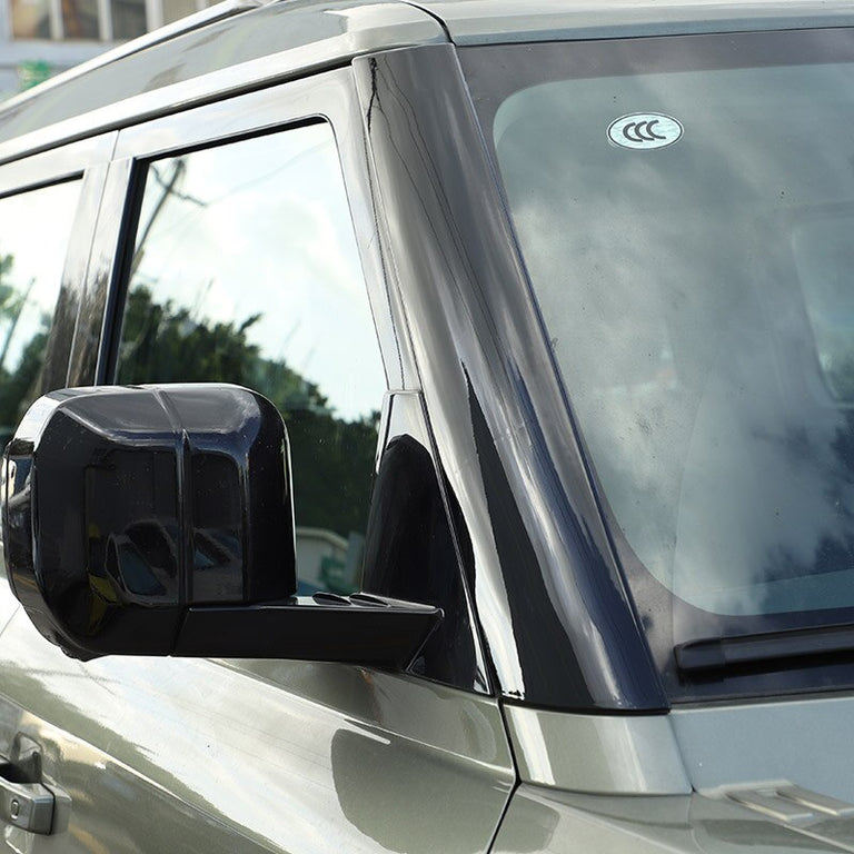 Gloss Black Pillar Front Windshield Trim For Land Rover Defender L663 ...