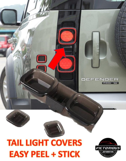 Blackout Taillight Shades for 2020-2022 Land Rover Defender L663 ...